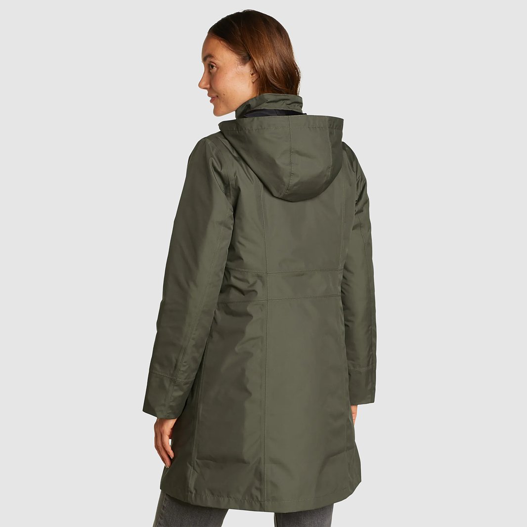 Women's Girl On The Go® Insulated Waterproof Trench Coat | Eddie Bauer