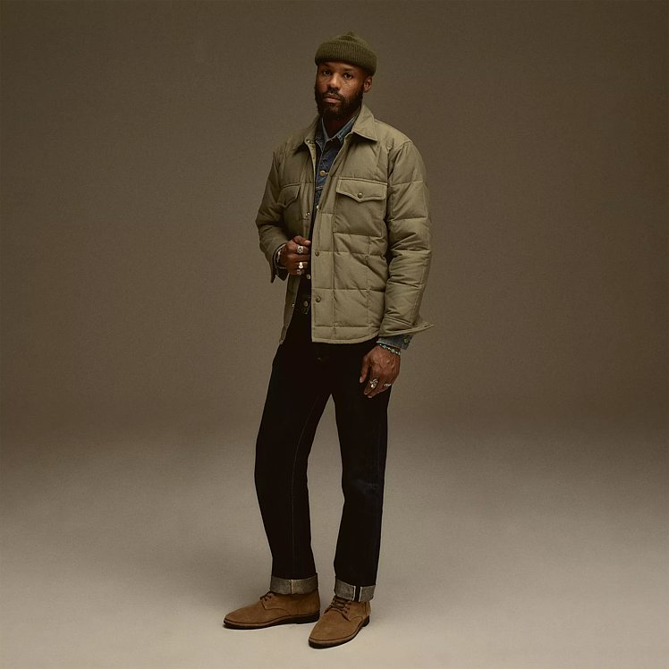 Men's Eddie Bauer X Buck Mason Cascade Down Yukon Cpo Shirt Men's Eddie Bauer X Buck Mason Cascade Down Yukon Cpo Shirt