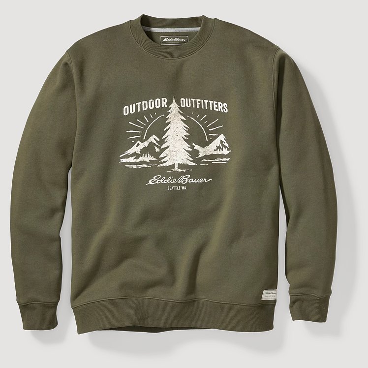 Eb Signature Graphic Crew - Outdoor Badge | Eddie Bauer